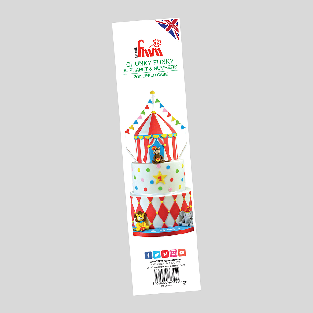 FMM Hauskat kirjaimet ja numerot -muottisetti - Confetti Oy