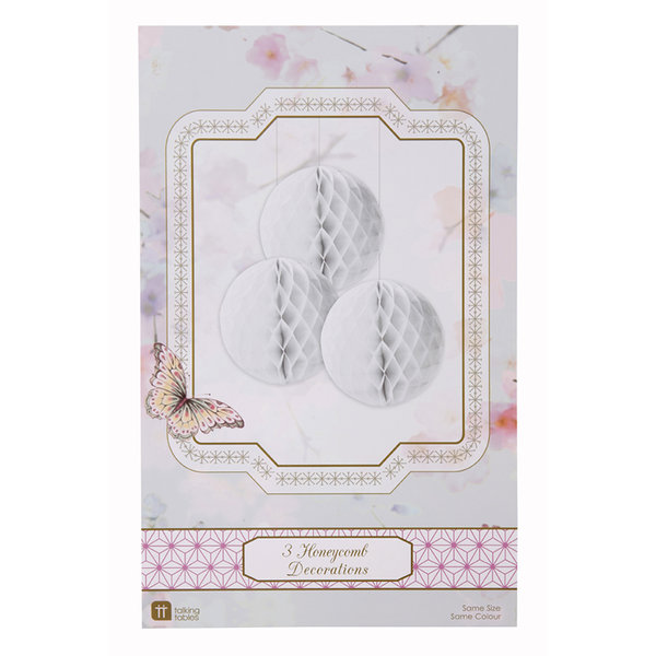 Honeycomb, valkoiset - Confetti Oy