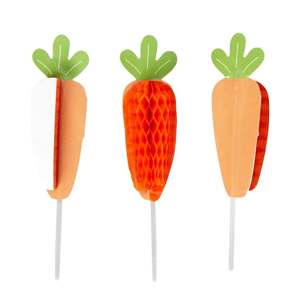 Wiltonin koristetikut, honeycomb porkkanat - Confetti Oy