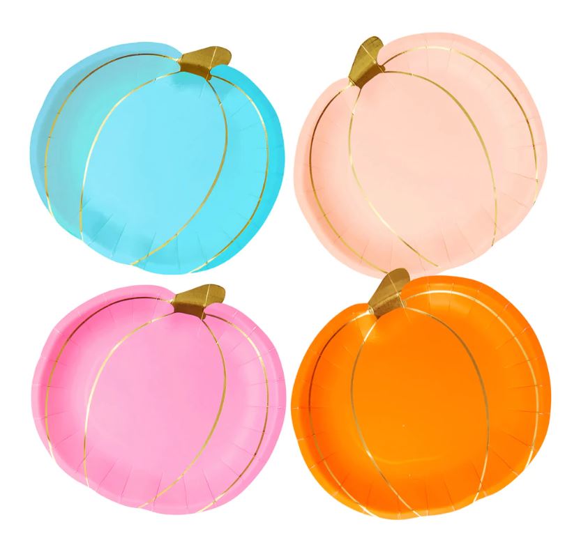 Kurpitsa lautaset 8kpl - Confetti Oy