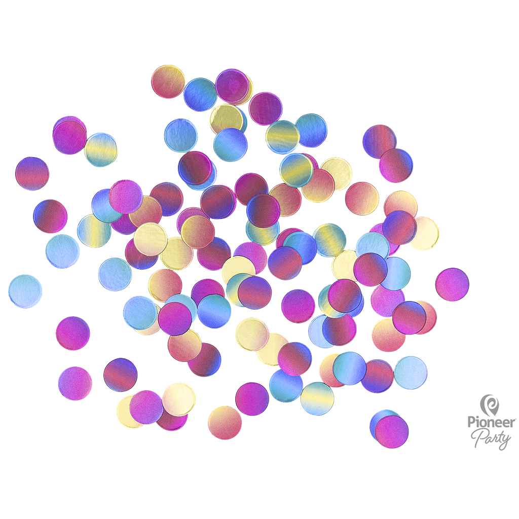 Ripoteltava confetti, Sateenkaari ombre 20g - Confetti Oy