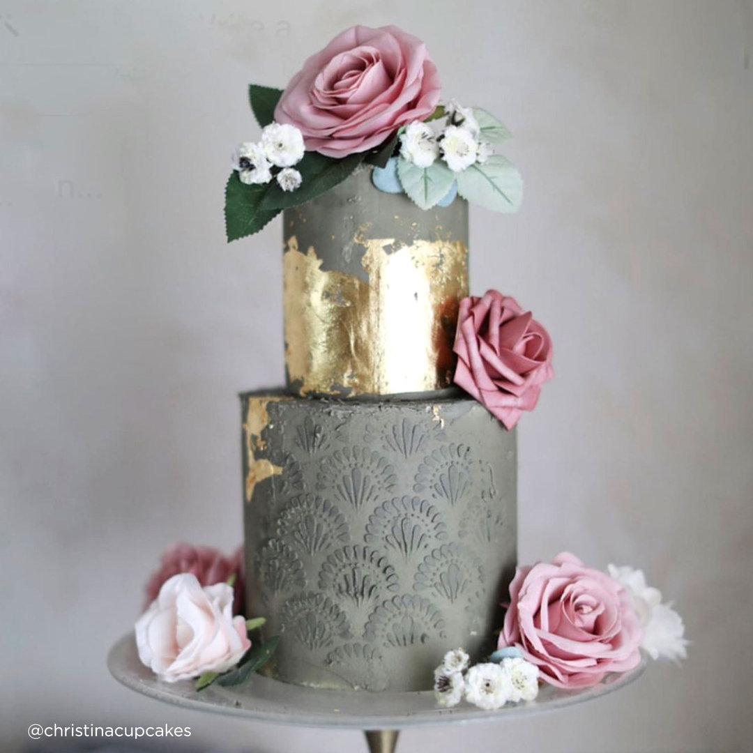 Geometric 140x150mm sabluuna - Confetti Oy