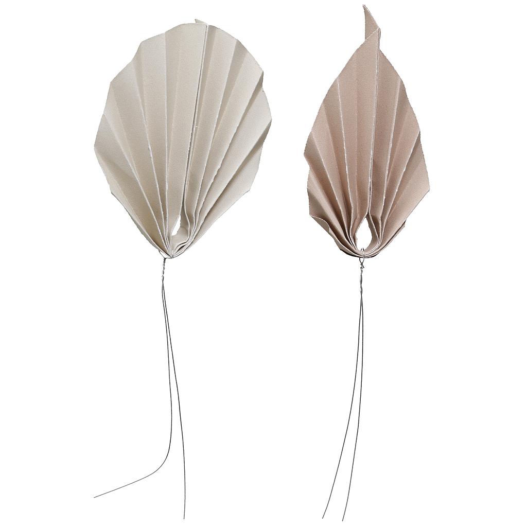 Viuhka kakkukoristeet, beige - Confetti Oy